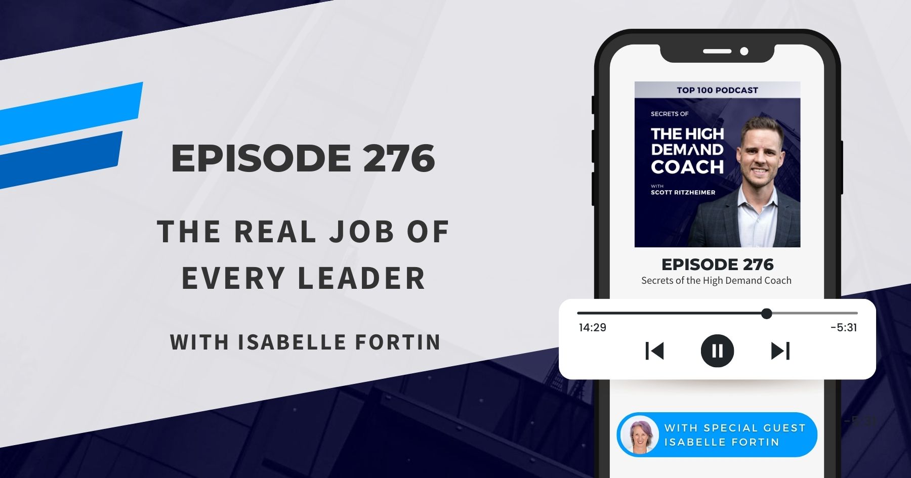 The Real Job of Every Leader with Isabelle Fortin - Ep. 276 | Scale ...